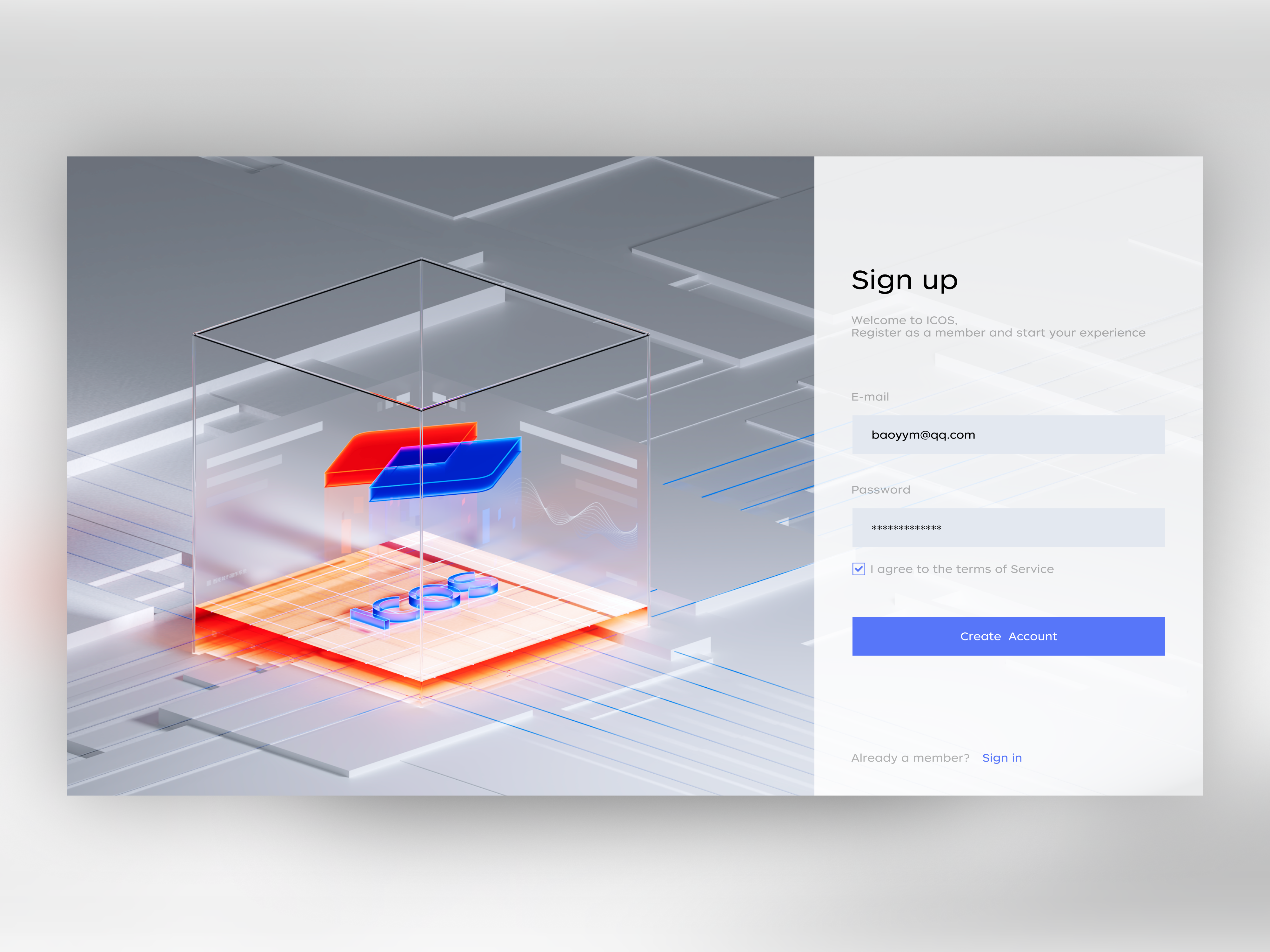 Smart City operating system login page Dark&Light Mode by BYMD on Dribbble