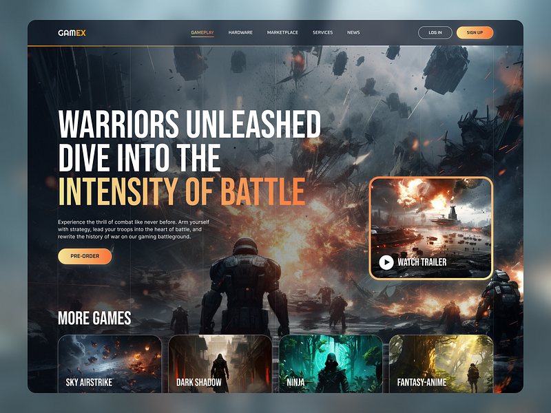 Browse thousands of Game Web images for design inspiration | Dribbble