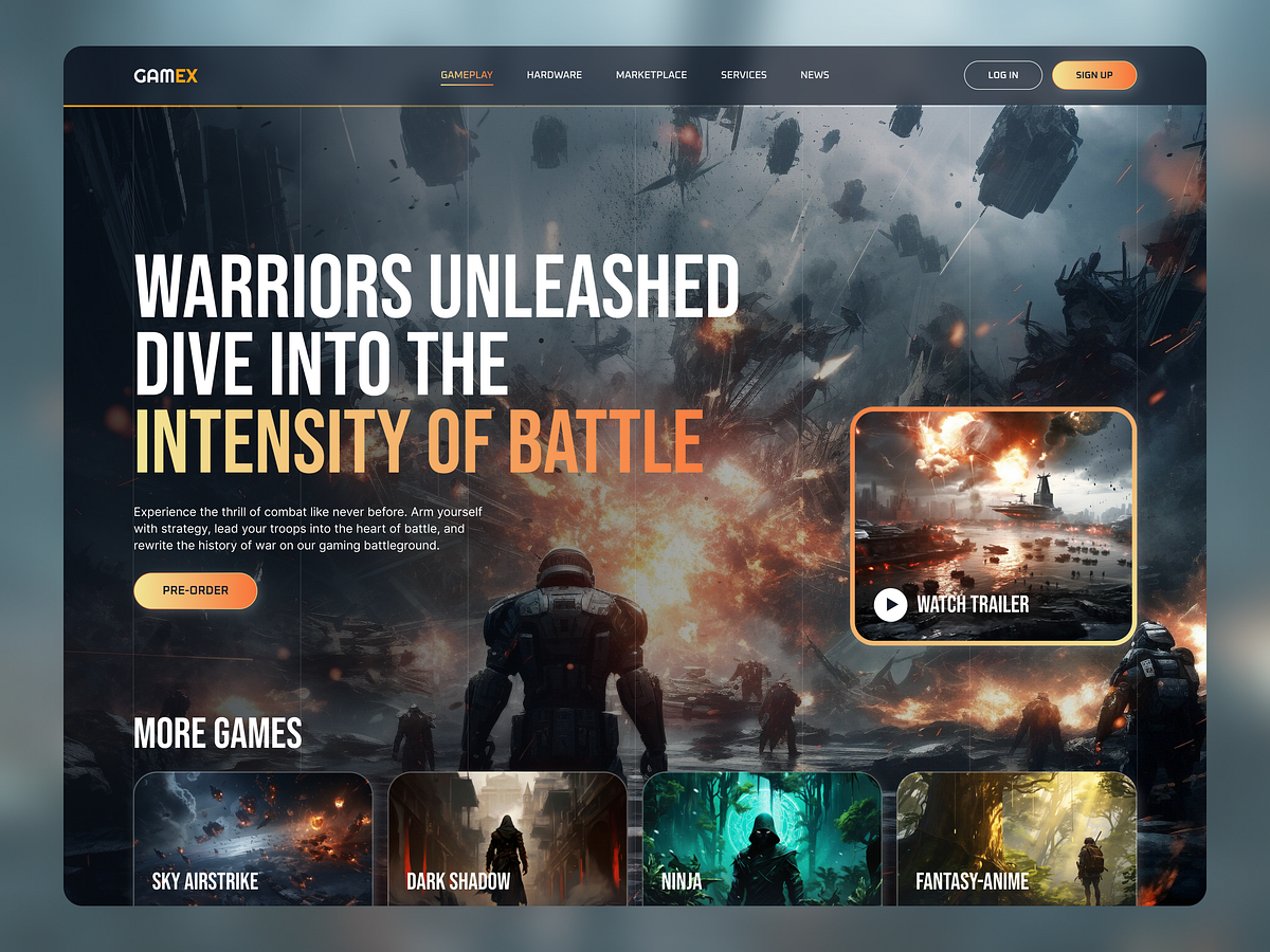 GAMEX Website. by NETULR on Dribbble