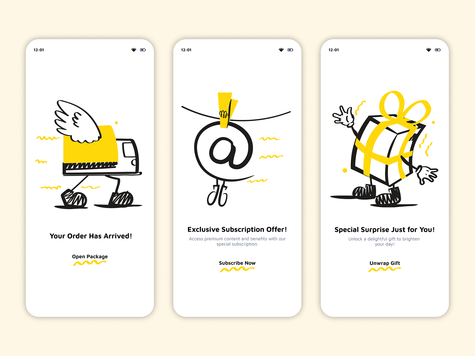 Dynamic Ecommerce App Pop-ups 🌼 by Salome Gigniashvili on Dribbble