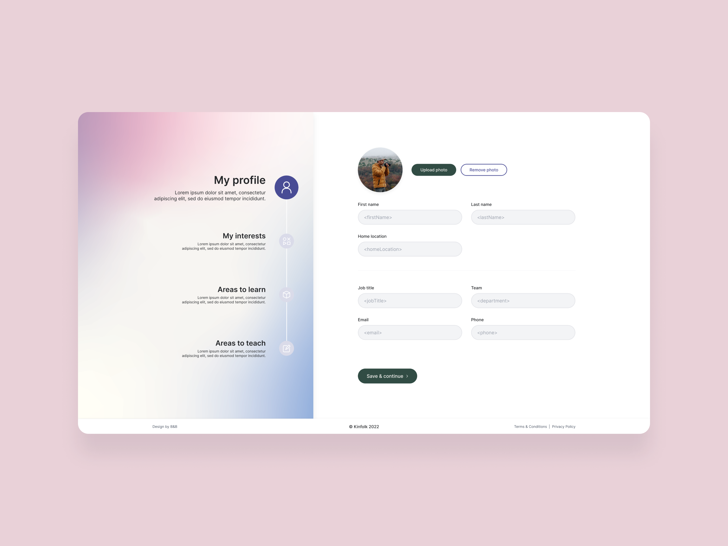 Kinfolk | Web App by Lee Barguss on Dribbble