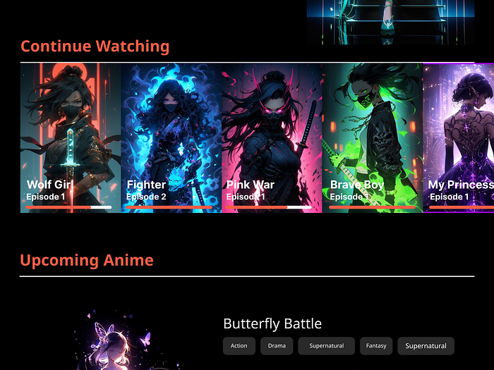 Browse thousands of Anime Website images for design inspiration | Dribbble