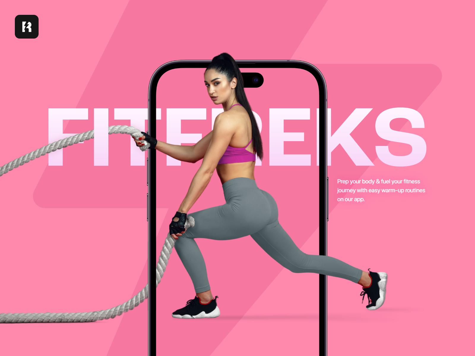 FitFreks - A Logo Branding App Design by Vikrant Jain for Codiant Software Technologies on Dribbble