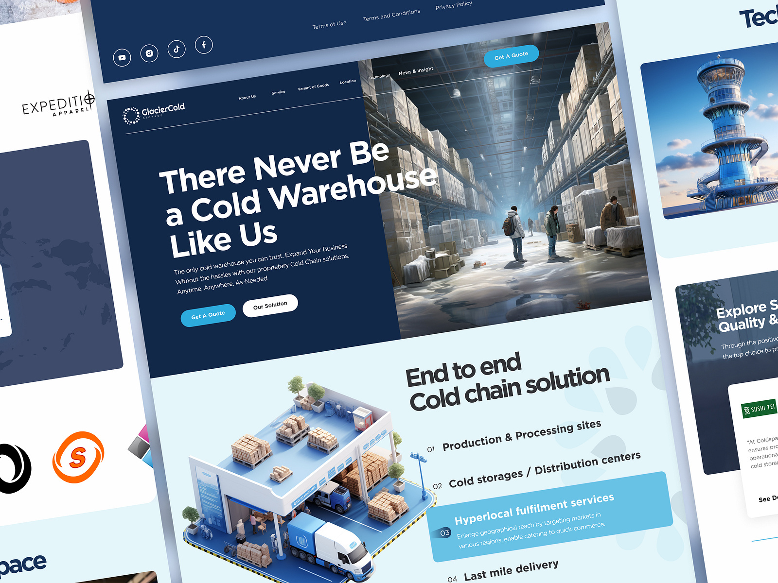 GlacierCold Homepage Exploration by Rolling Glory Design for Rolling ...