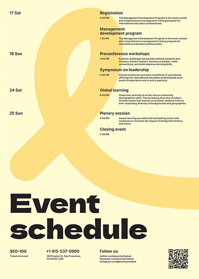 Event Program Poster/Flyer Template by EDT.Graphics on Dribbble