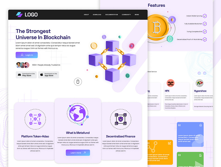 Blockchain Website Design by Syed Mahad Ahmed on Dribbble