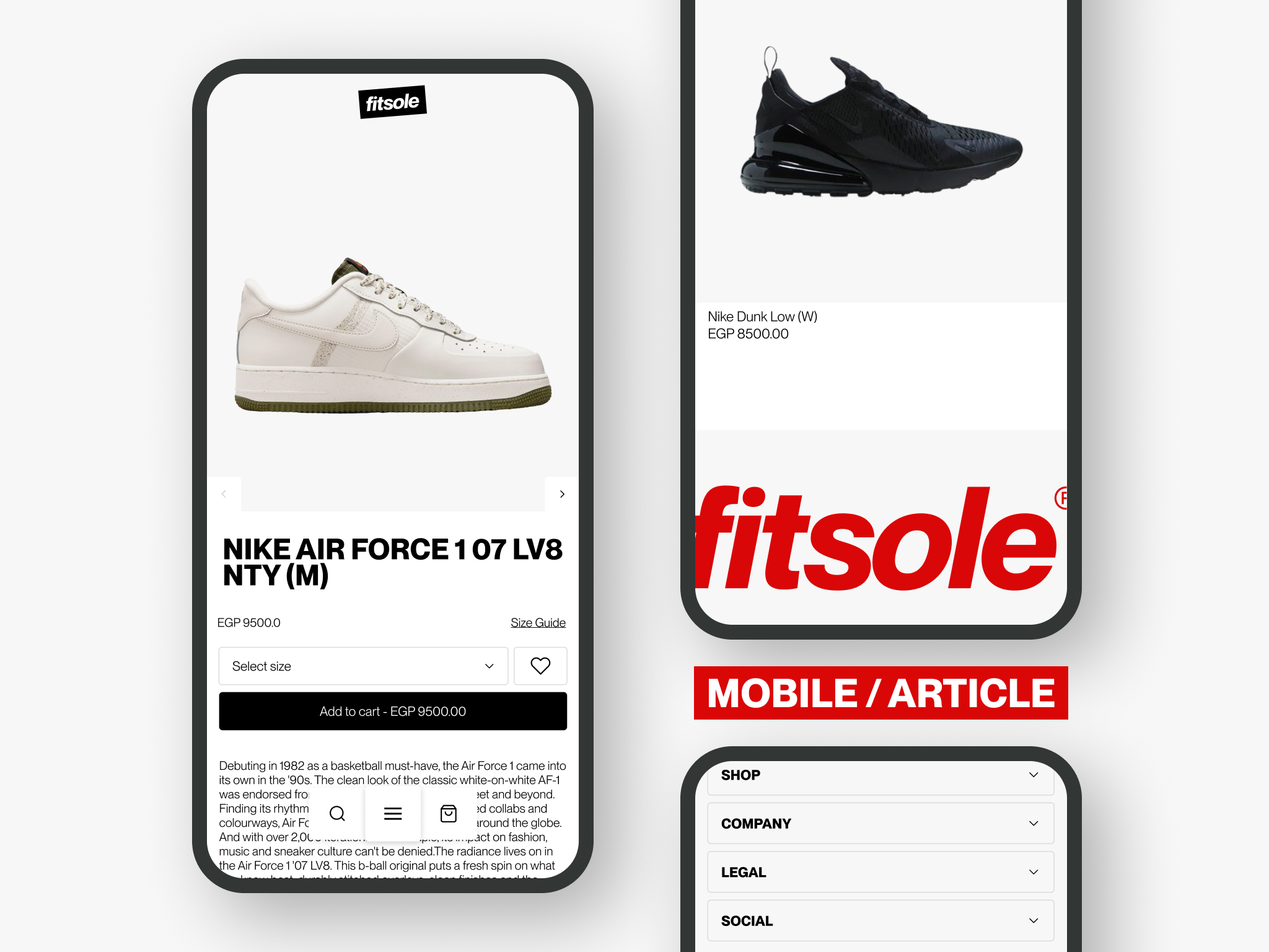 Fitsole web recreation by López del Cerro on Dribbble