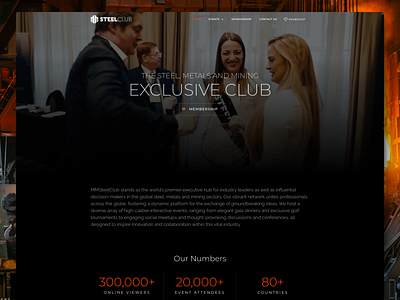 Steel Industry Events Website by Adrian Taropa on Dribbble