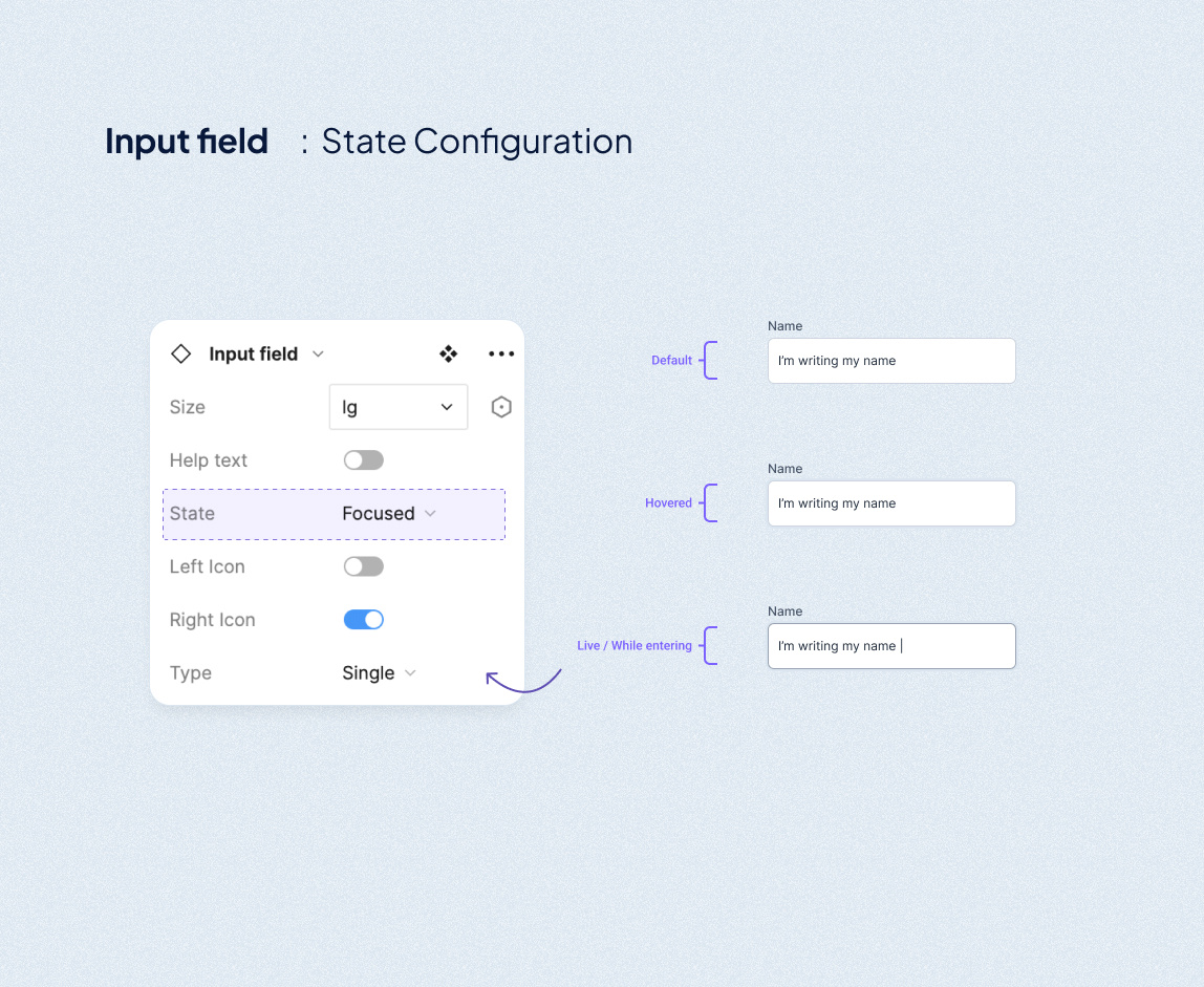 Design system 101 : Input field by Regunathan on Dribbble