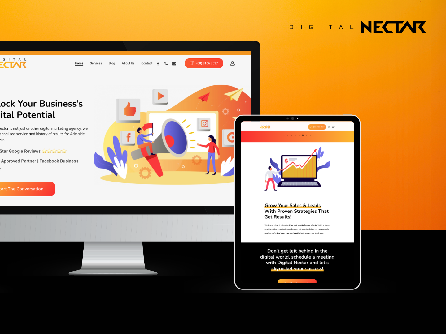 Digital Nectar Website Design by Miel Cabañes on Dribbble