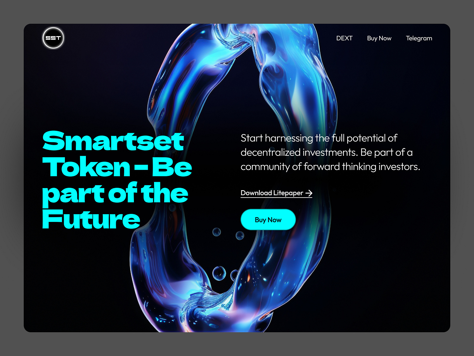 Smartset Token Landing Page by Kate Zimina on Dribbble