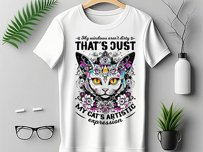 Cat Tshirt Design by Graphic Sparks on Dribbble