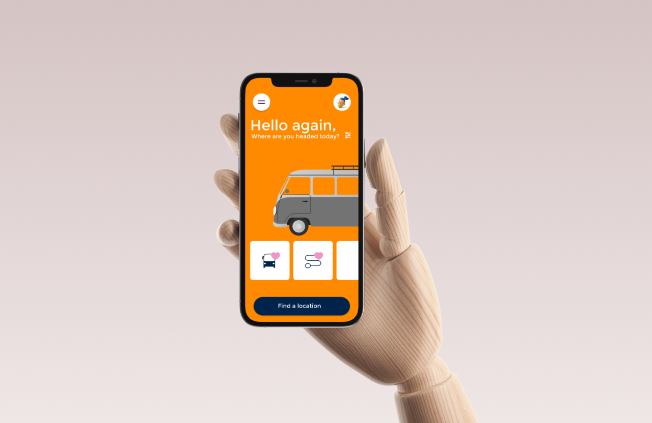 Bus Stop App by Magdalena on Dribbble