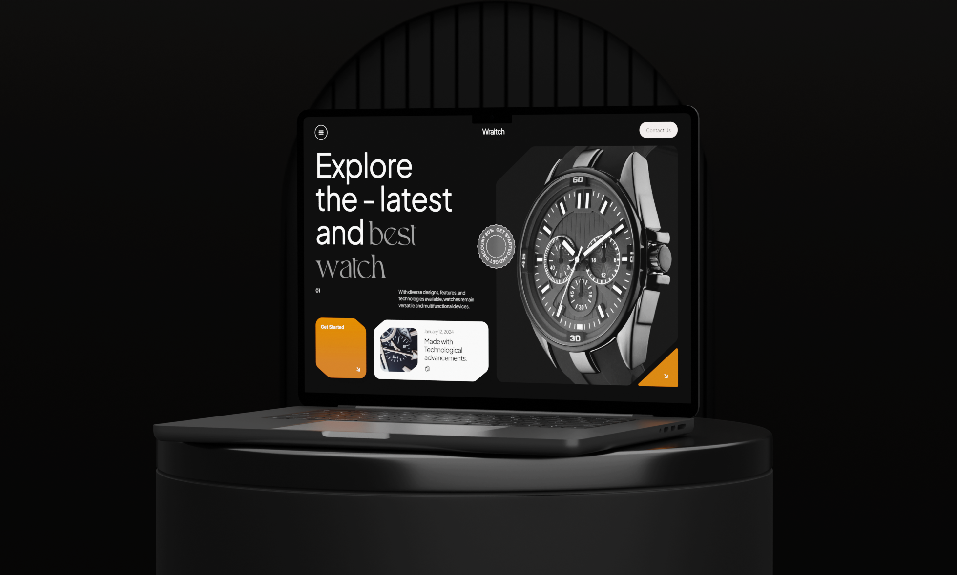 Watch Store Website - Wraitch by Nozaracy on Dribbble