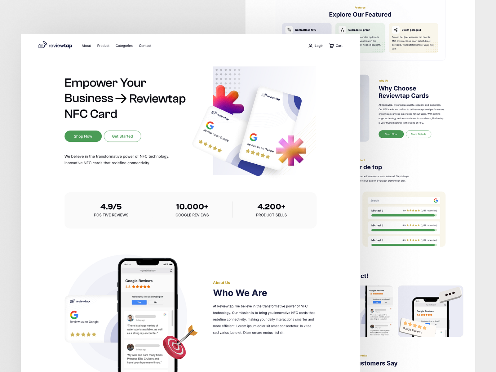 NFC Card - Web Design by Yosef agil on Dribbble