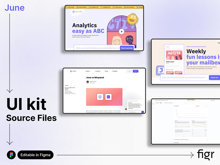 Make June UI your own by Figr Design on Dribbble