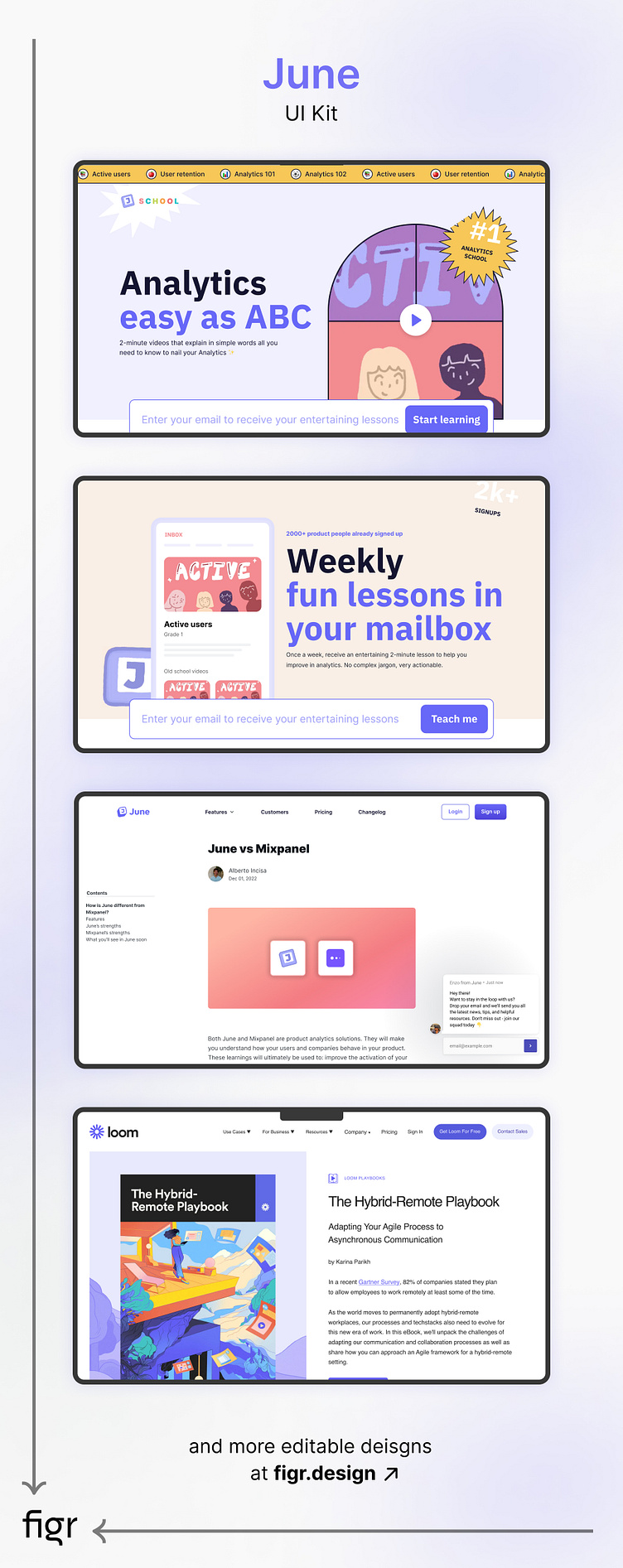 Make June UI your own by Figr Design on Dribbble