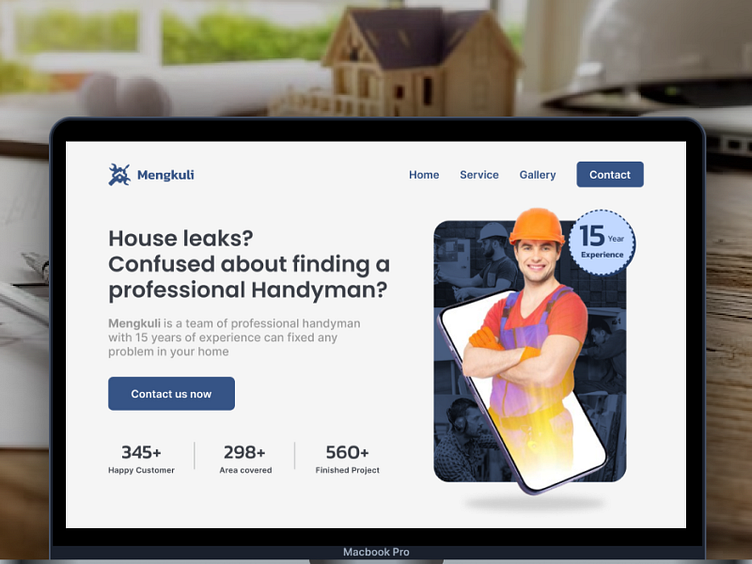 Handyman hero section by Marta Ulina on Dribbble