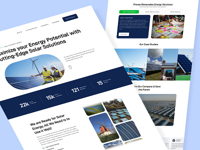 Solar Web Landing Page by IndyLogix Solutions on Dribbble