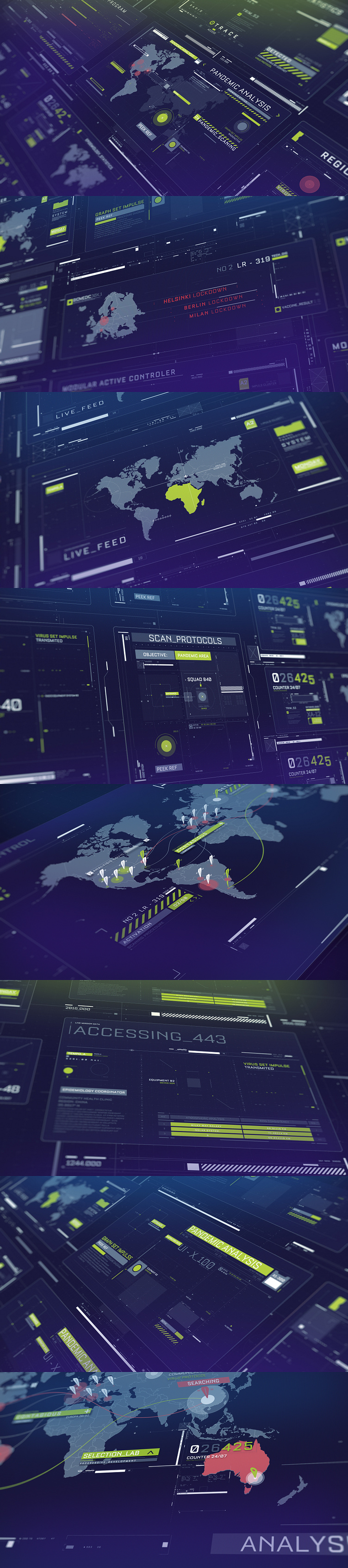 HUD Typo Elements by lezygraph on Dribbble