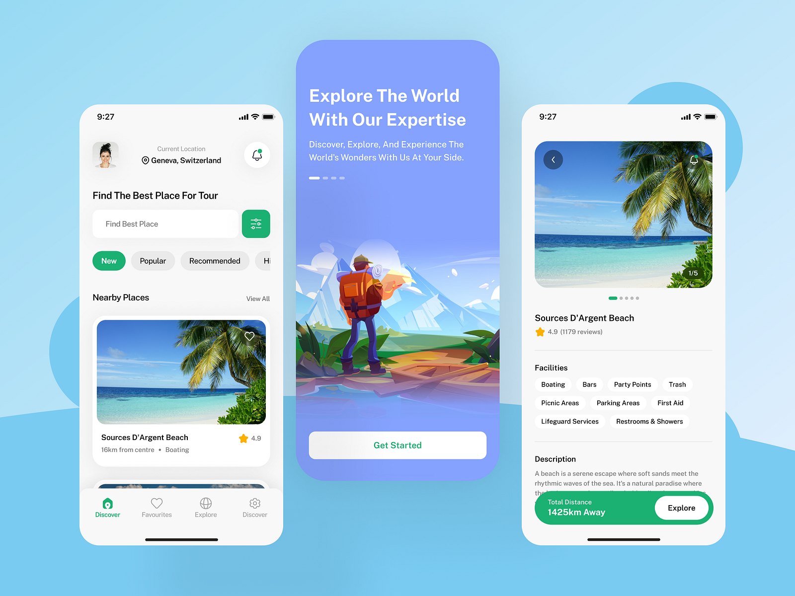 Tourism App UI/UX Design by Wahaj Ud Din on Dribbble