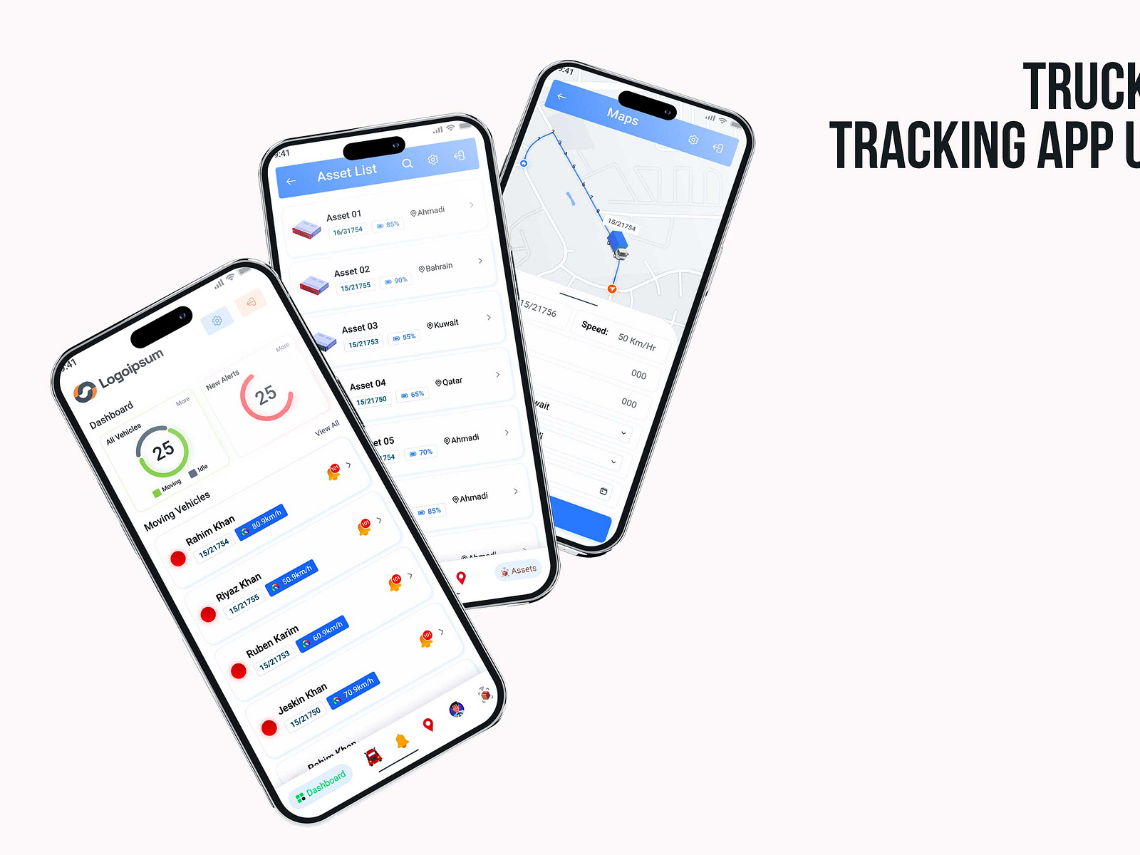 Truck Tracking App UI by Mahesh krishna vs on Dribbble