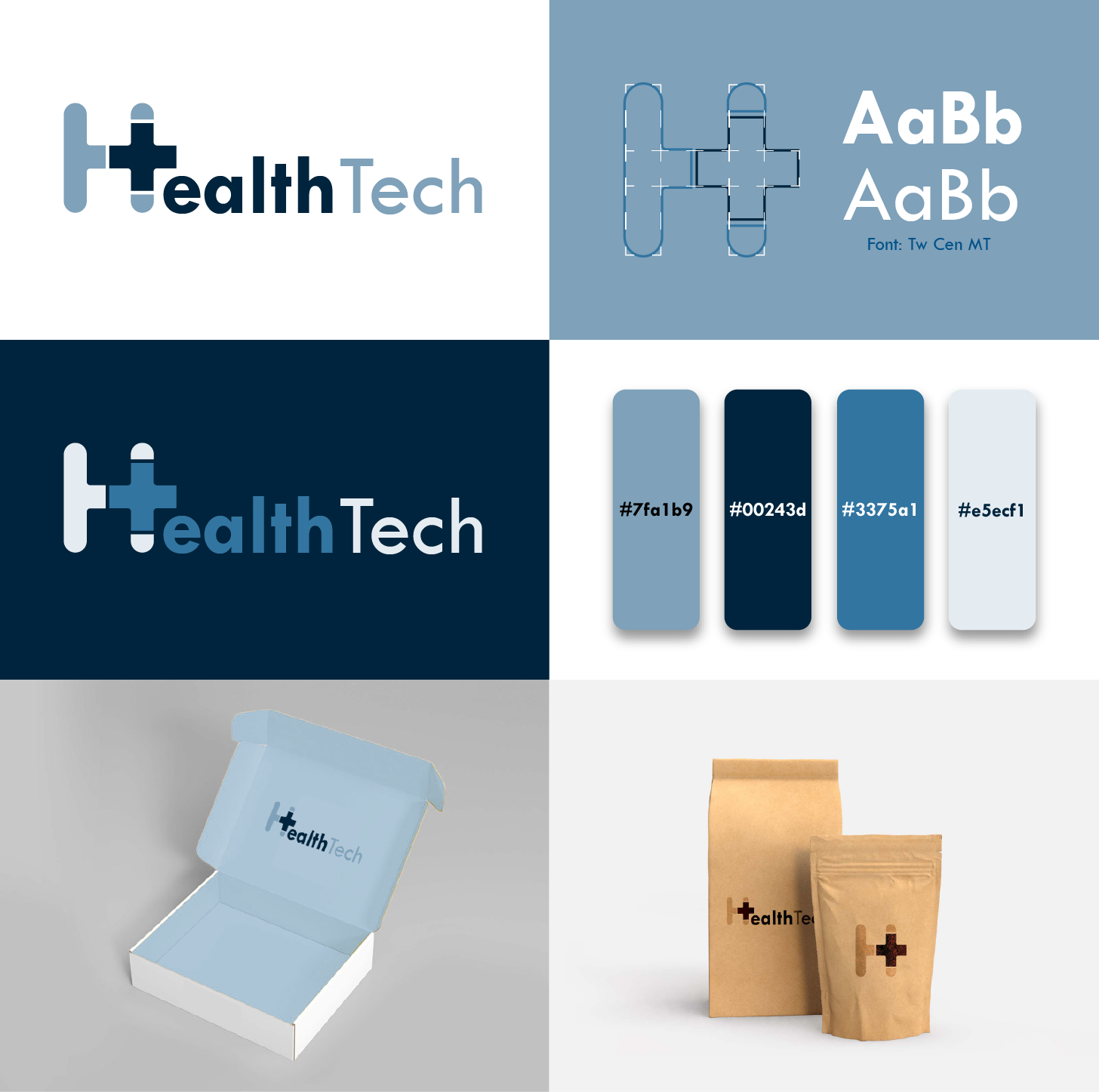 Health technology brand logo/logotype design by Huseyn Iskender on Dribbble