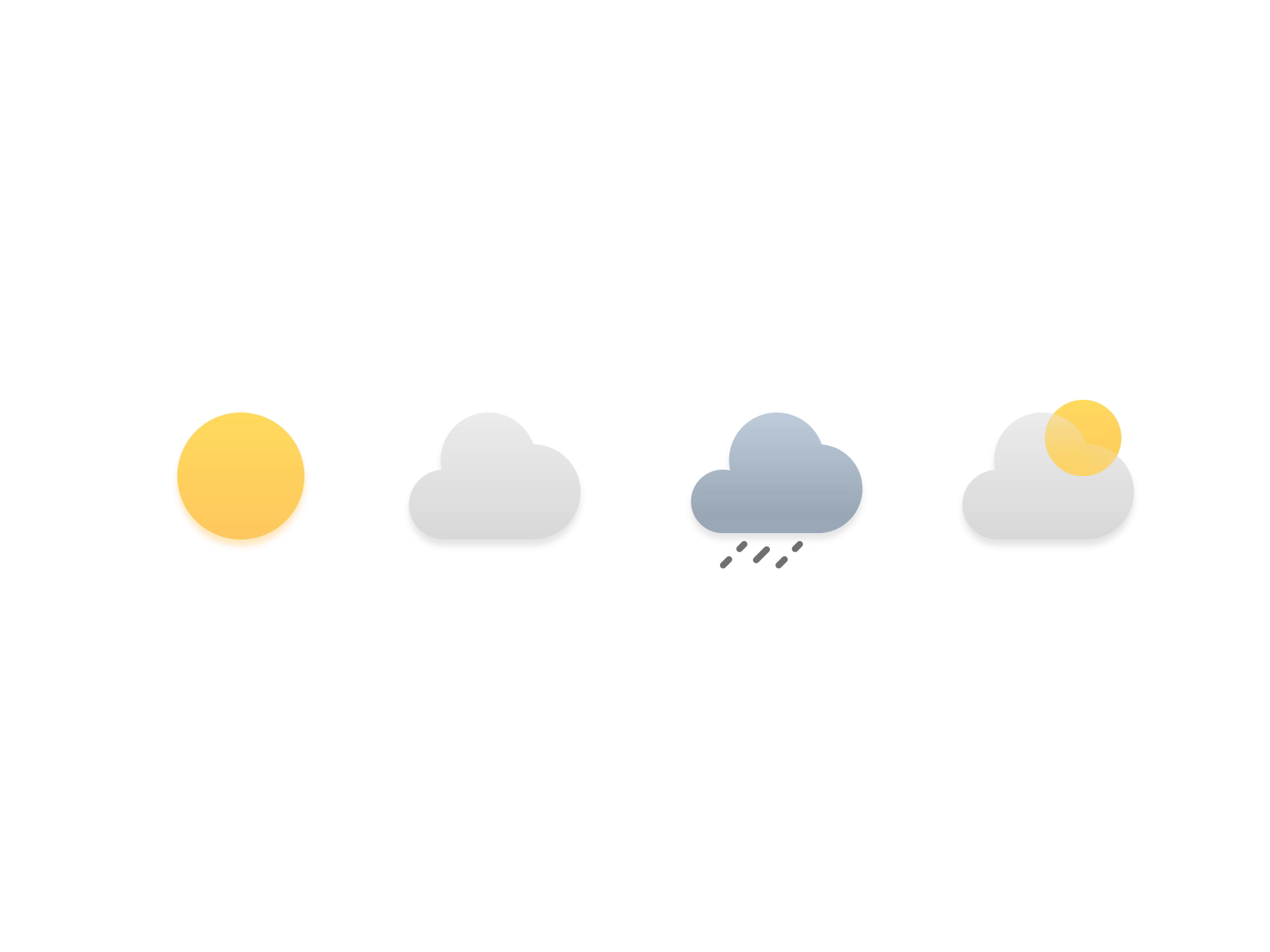 Weather Icons – Animation by Andrew Astract on Dribbble