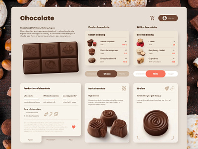 Chocolate dashboard by Nataliya on Dribbble