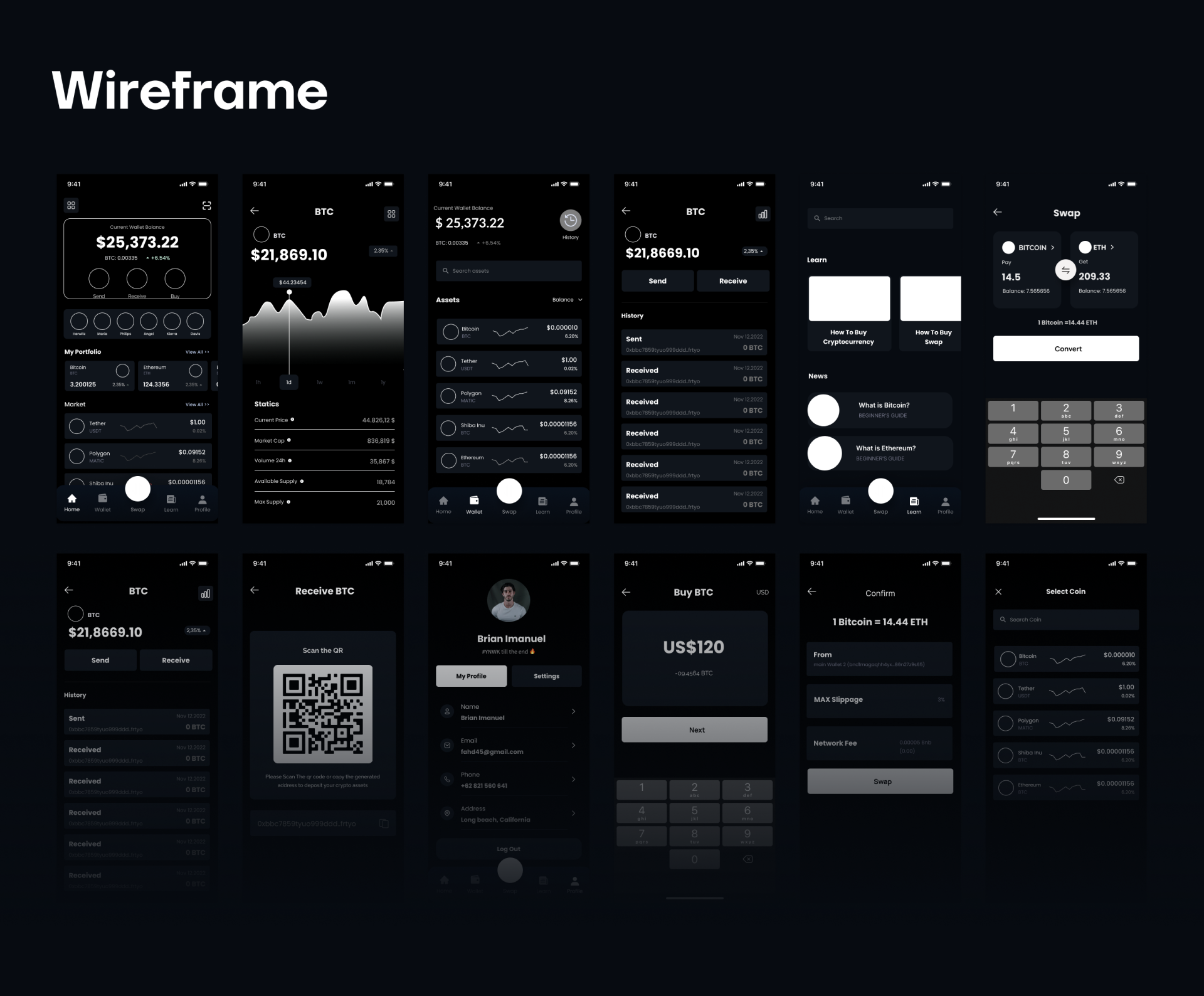Crypto Wallet - App UI/UX Design by Pixel Dynamics on Dribbble