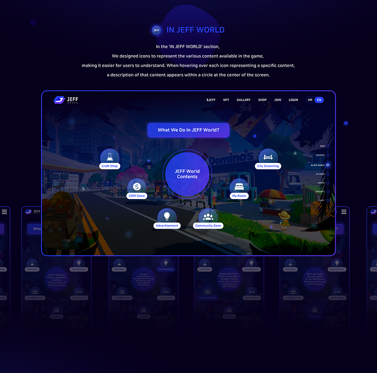JEFF World - NFT based Metaverse game Landing page by The Else Inc. on Dribbble