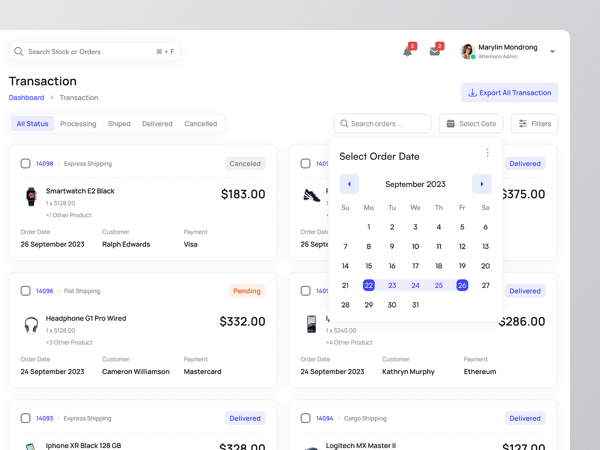 Transaction Dashboard designs, themes, templates and downloadable ...