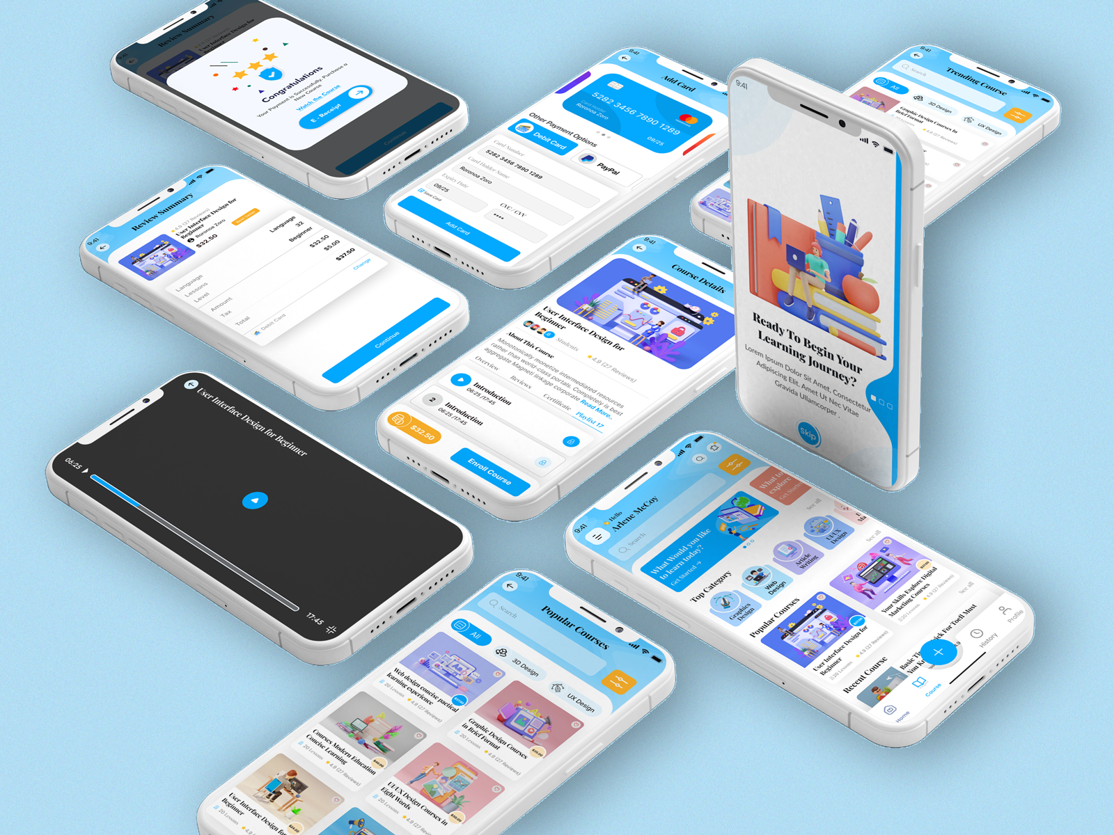 LMS Mobile App Design | E-Learning UI📚 by Jarviz Lab || UI/UX Design ...