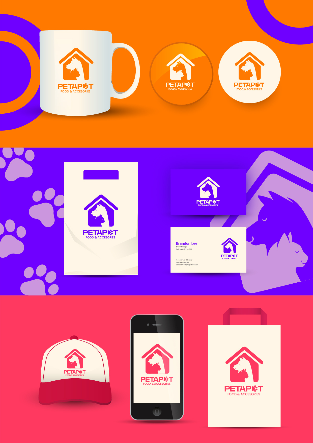 Pet Shop Logo and Brand Identity by Aldi Naufal on Dribbble