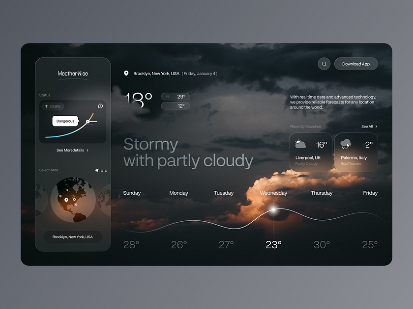 Browse thousands of Weather Dashboard images for design inspiration ...