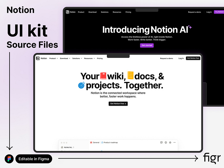 Make Notion UI your own by Figr Design on Dribbble
