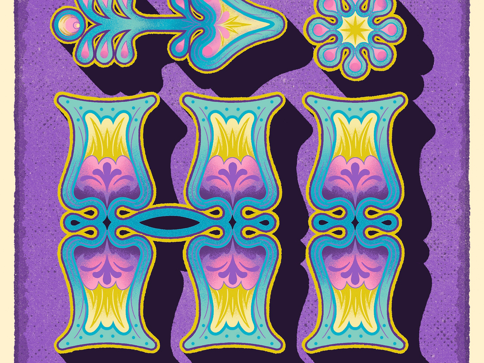 Hi - Lettering by Frieda Ruh on Dribbble