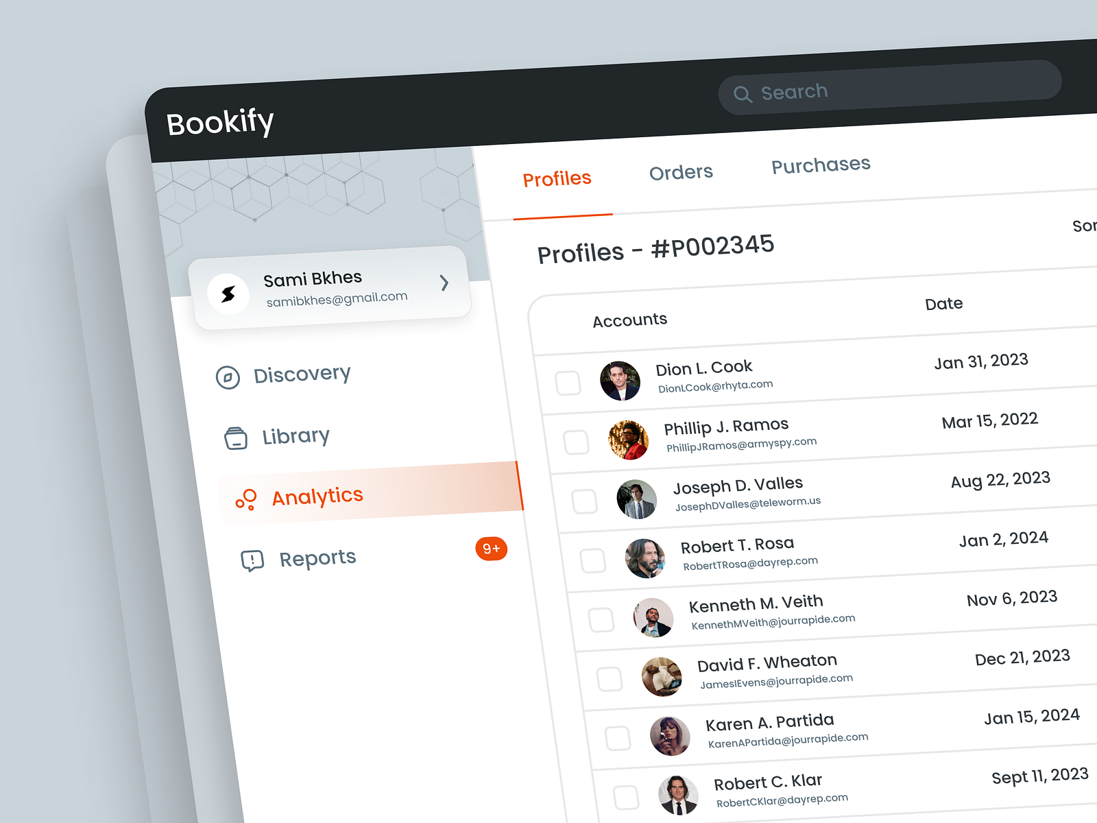 Bookify Project | Table Design by Sami Bkhes on Dribbble