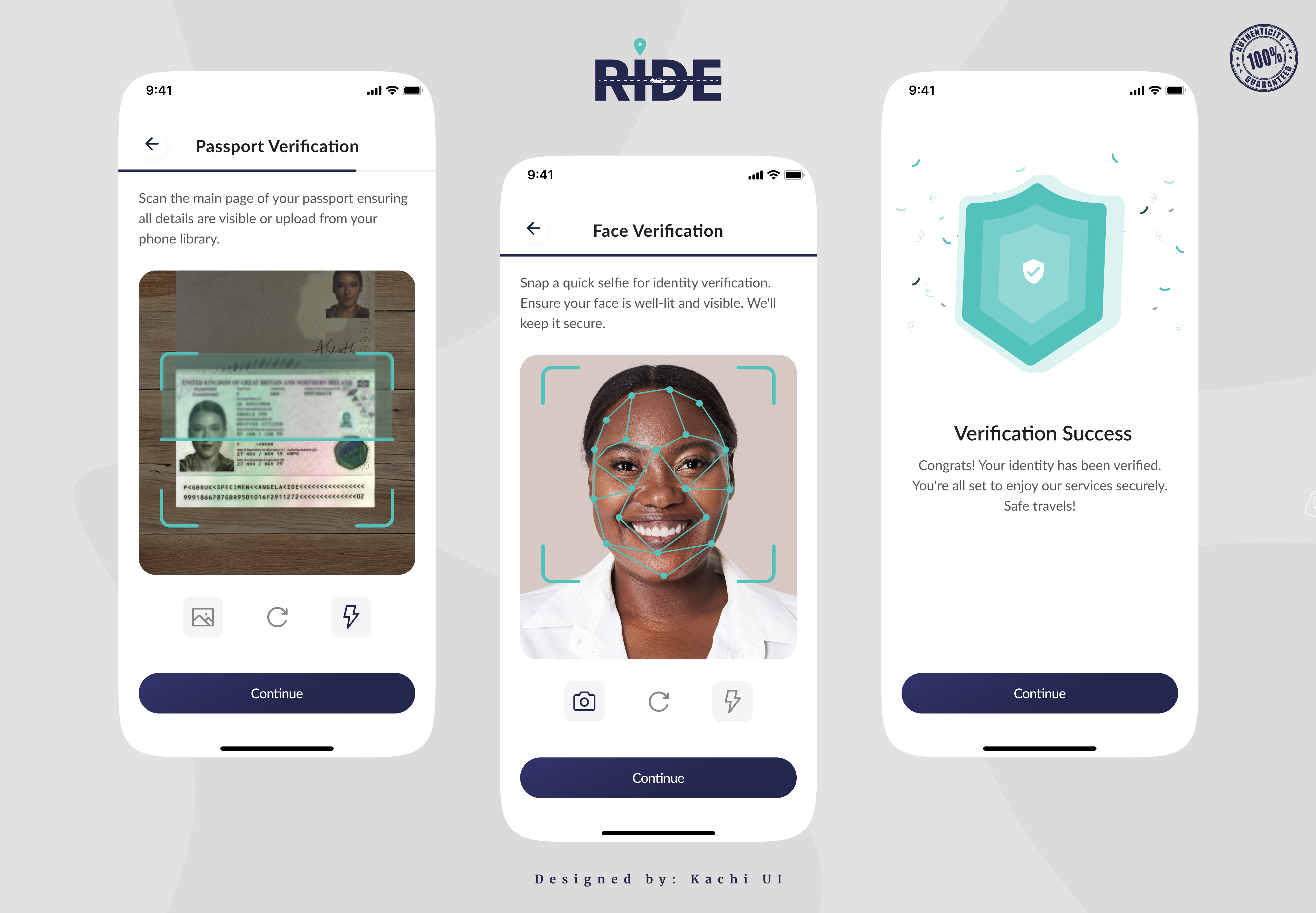 User Verification screen - App design by Chikachi Ukpanwanne on Dribbble