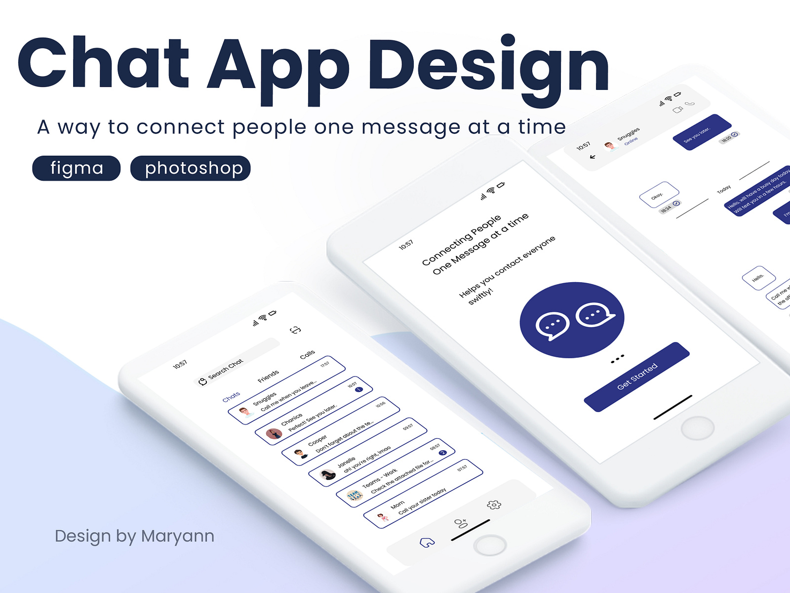 Chat App Design by Maryanne Kareithi on Dribbble