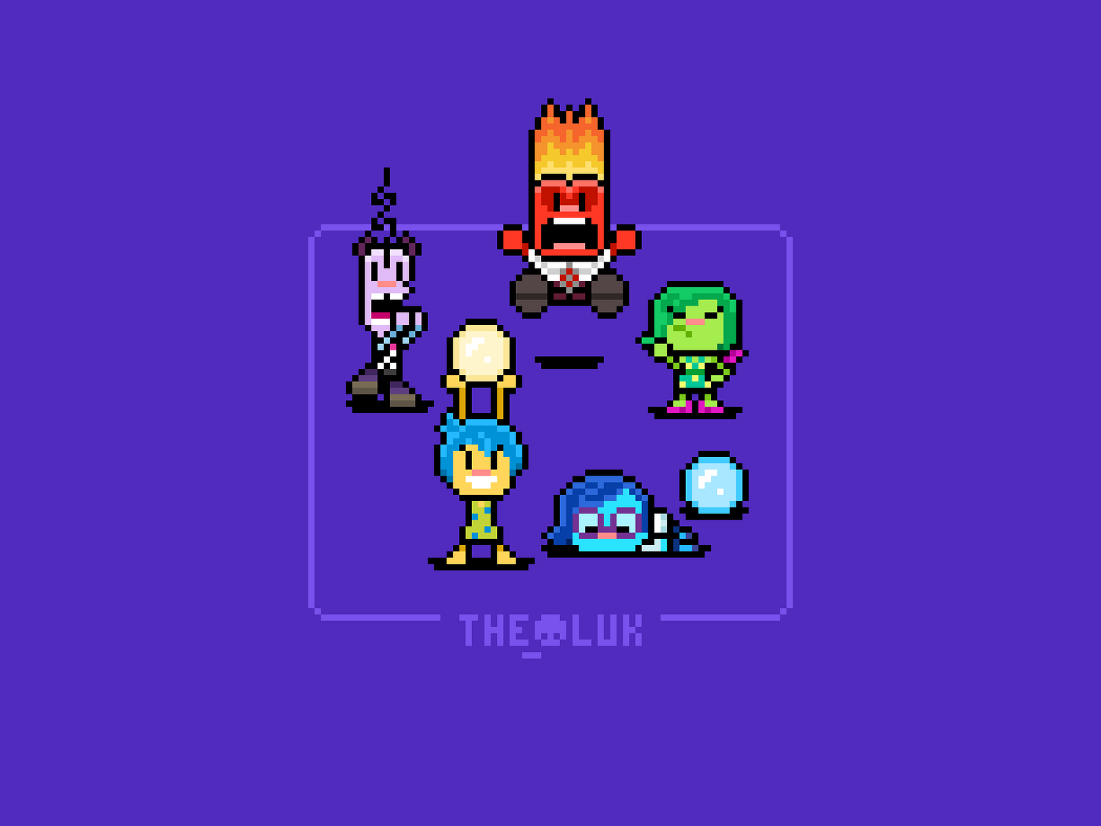 Pixel Art Characters - Inside Out by The_Oluk on Dribbble