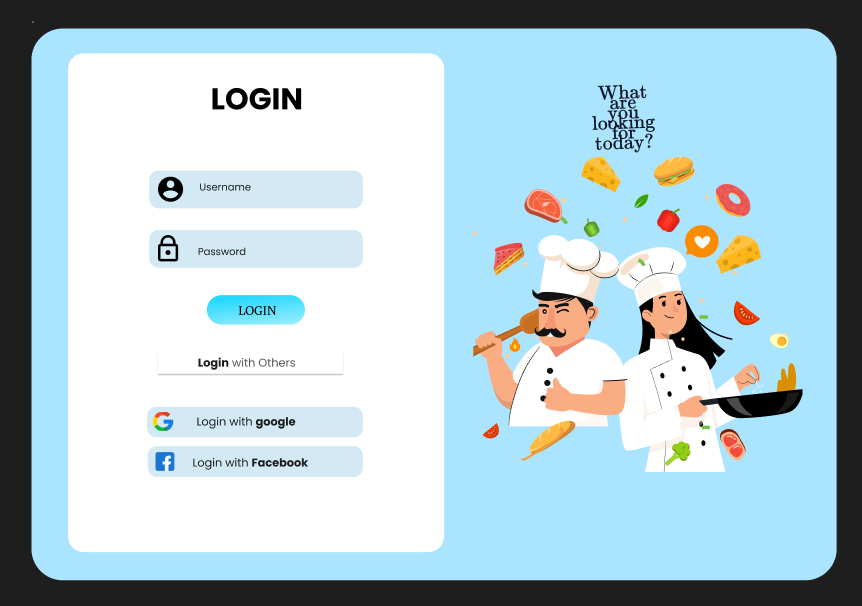 🍔 Food App Login Page - DailyUI Challenge 01 by Joyshree k on Dribbble