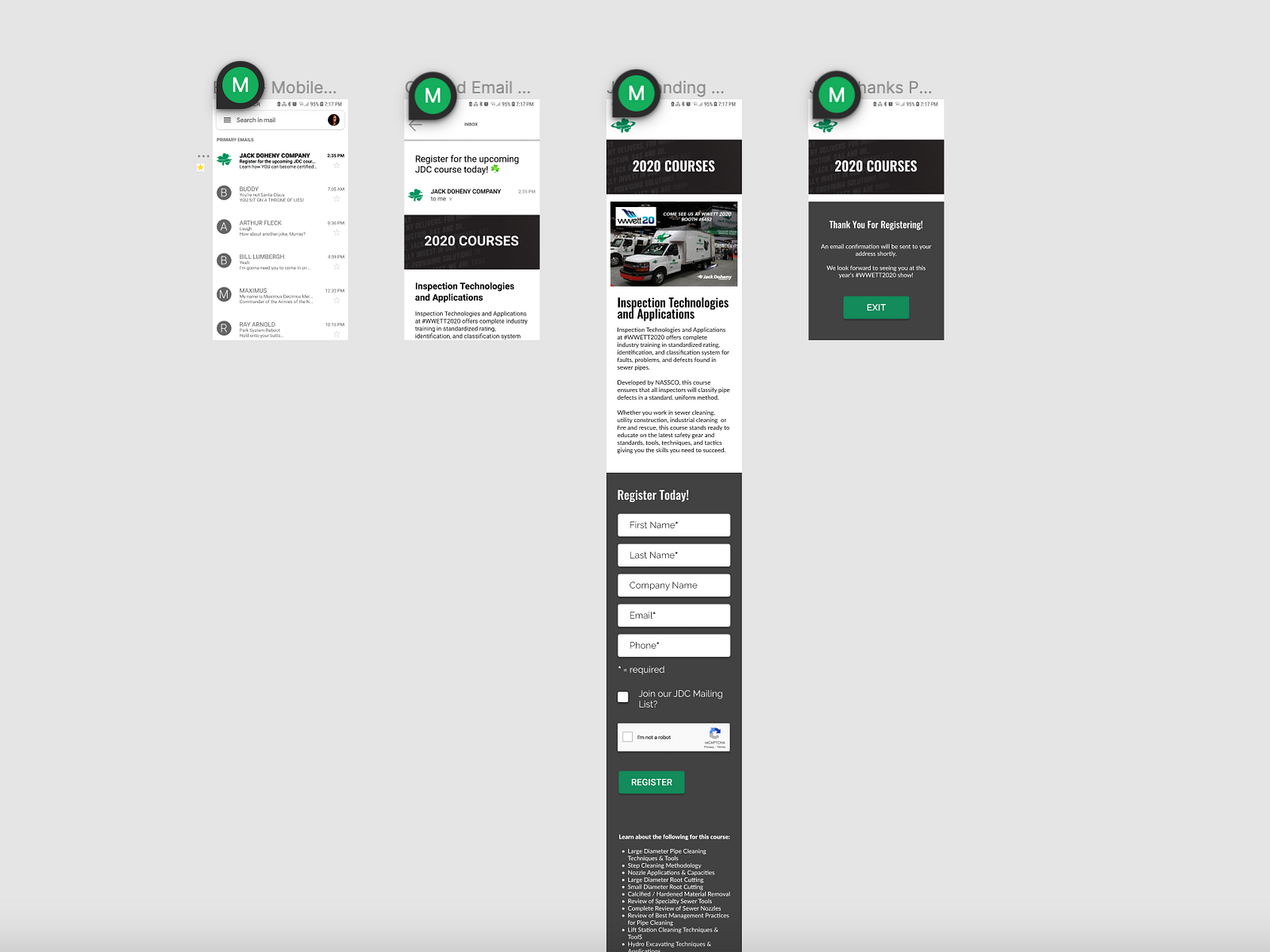 Mobile Email Figma Prototype - JDC by Mark on Dribbble