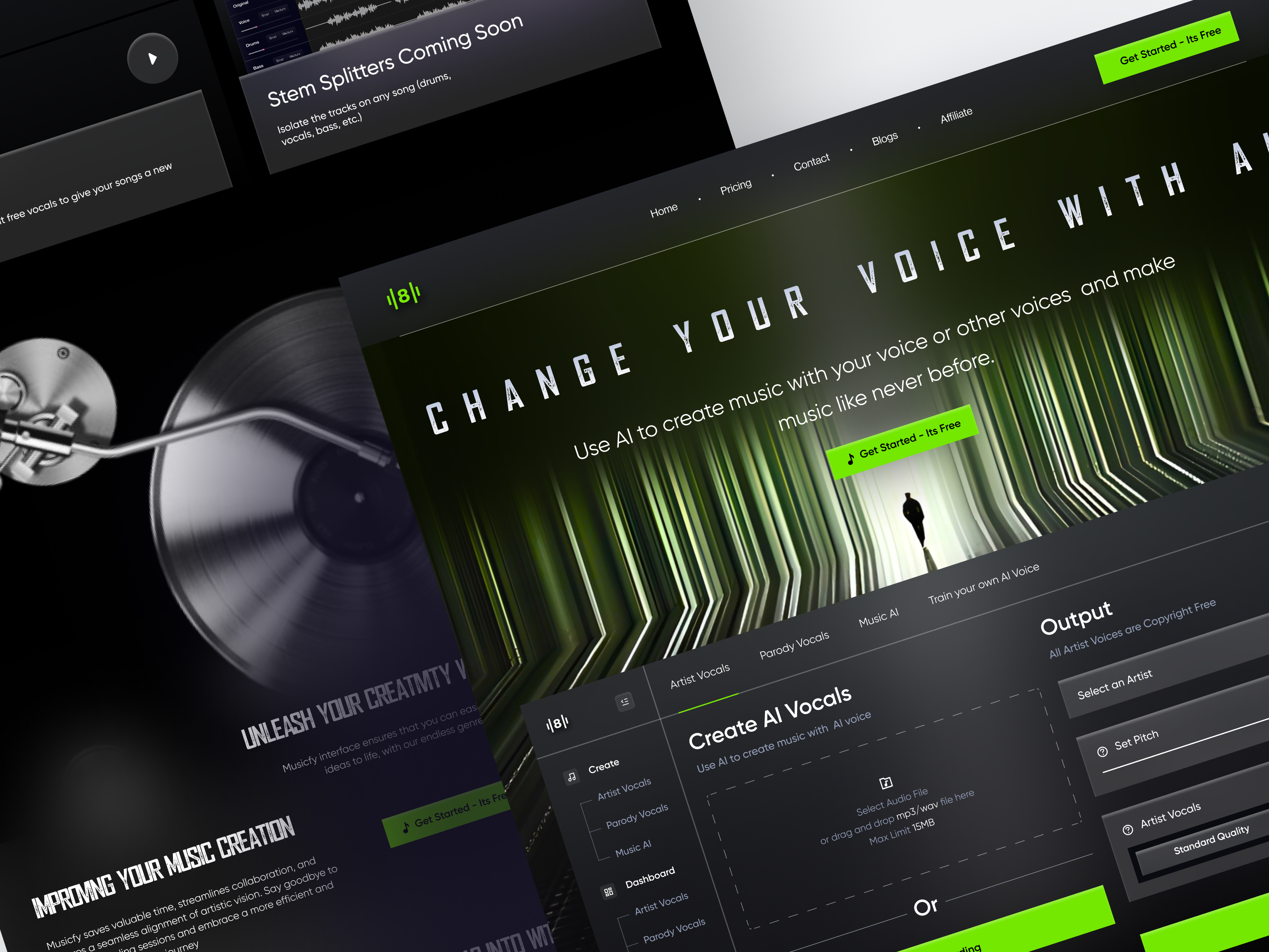 Music Player UI designs, themes, templates and downloadable graphic ...