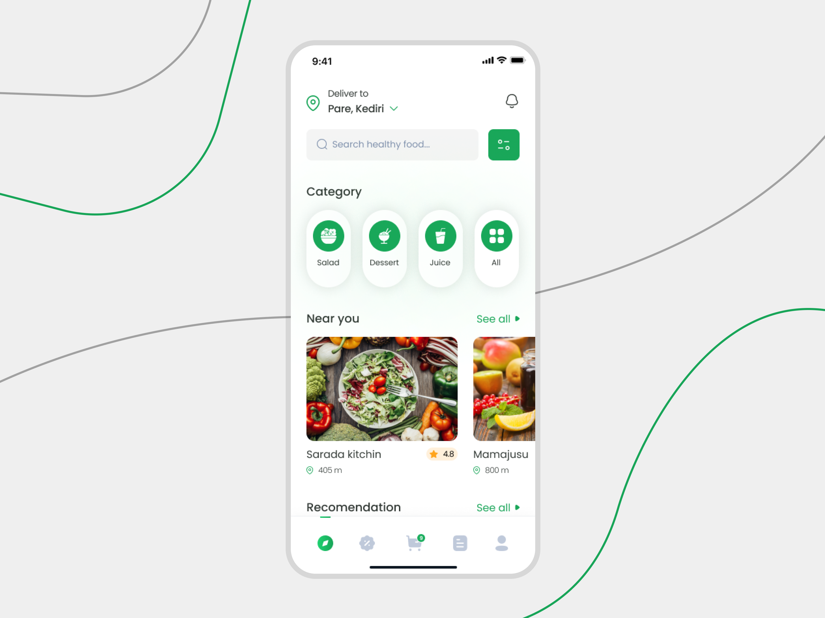 Healthy food app UI Design🥗 by Rensi Meila on Dribbble