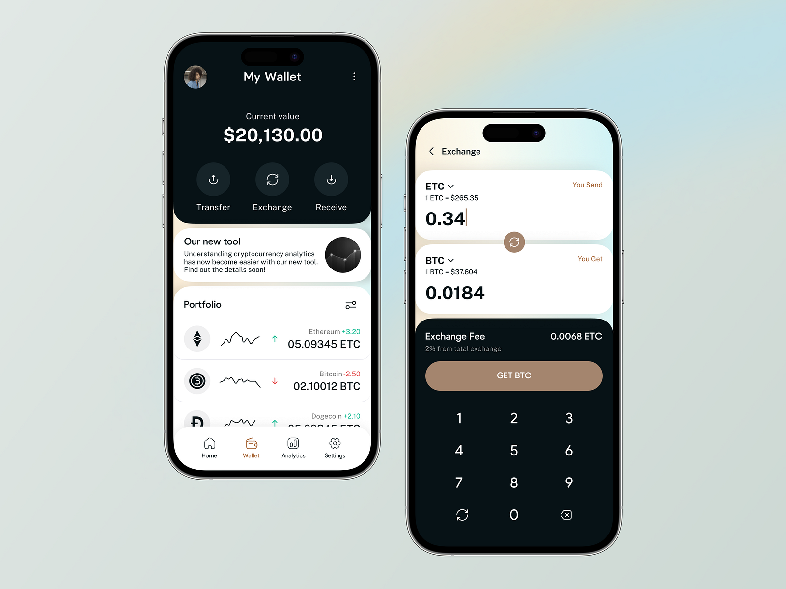 Cryptocurrency Mobile App Design Concept by Ronas IT | UI/UX Team on ...