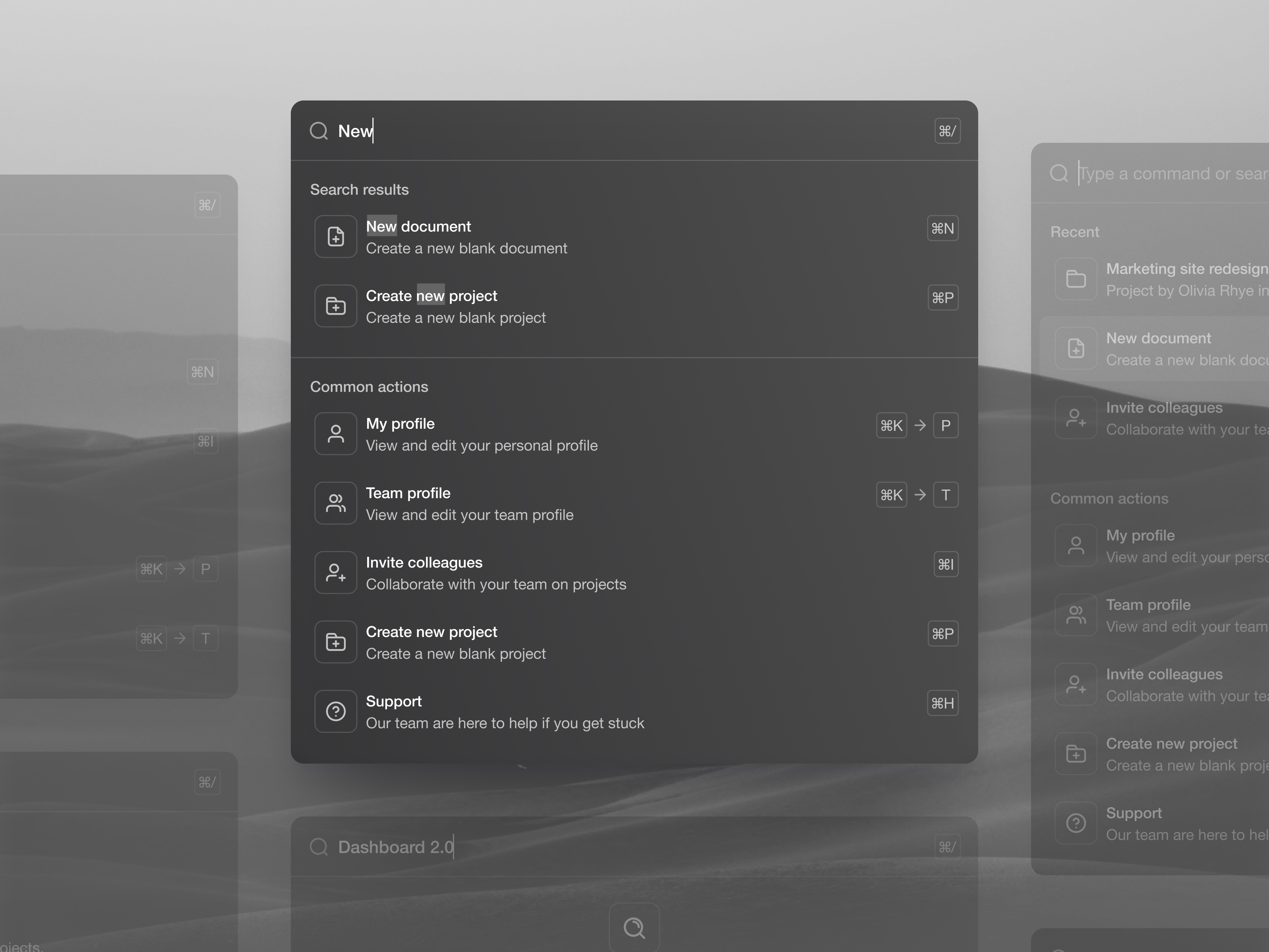 Command+K search menu — Untitled UI by Jordan Hughes® on Dribbble