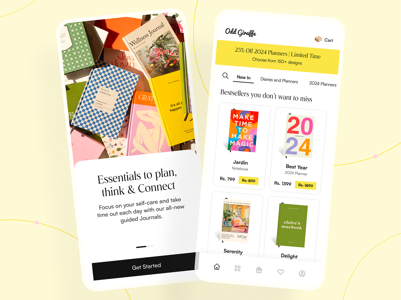 Odd Giraffe - A Stationery Startup App Concept ️ by Urvashi Kaushik for ...