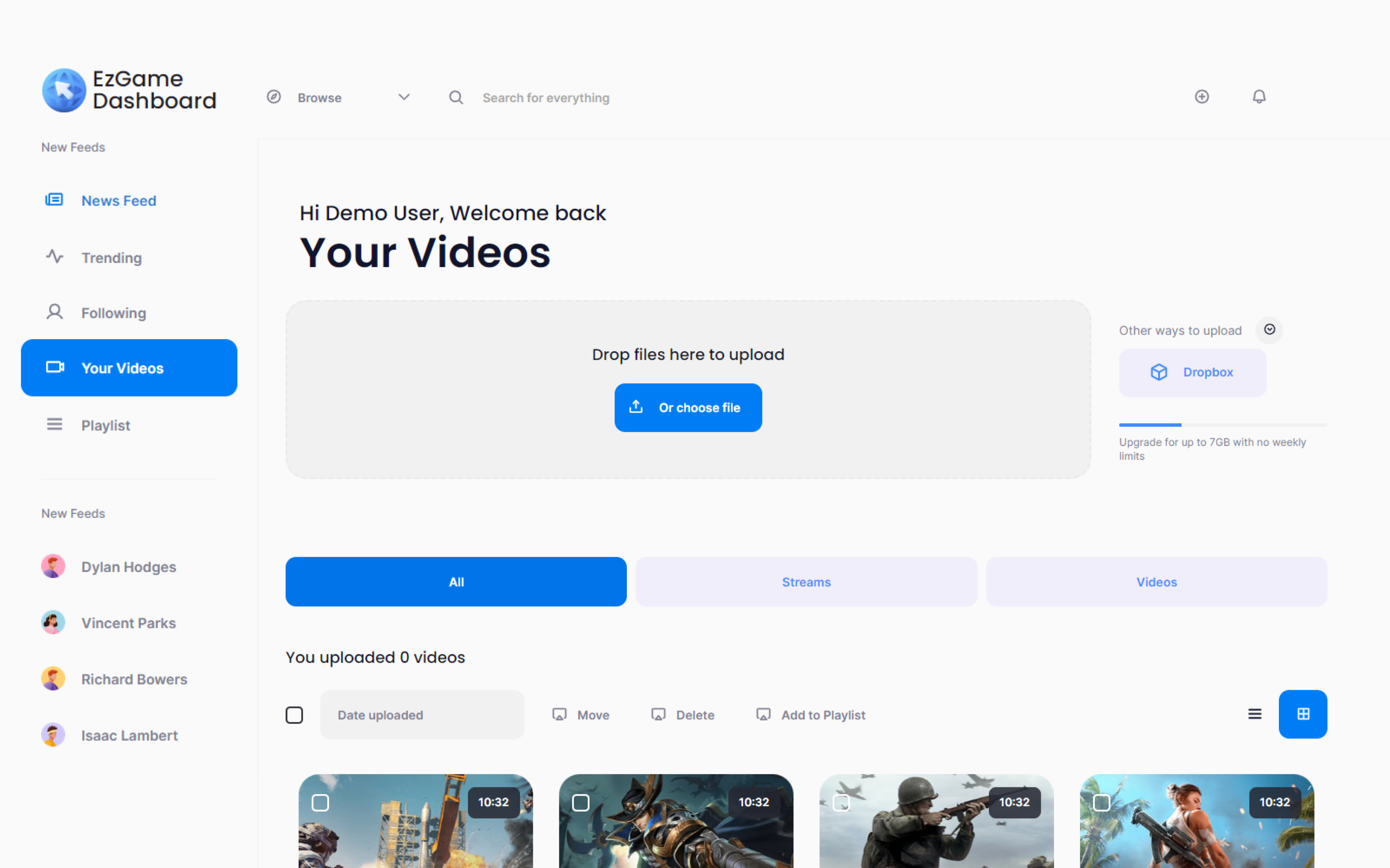 Ez Game Dashboard NoCode Web Template by EazyCode on Dribbble