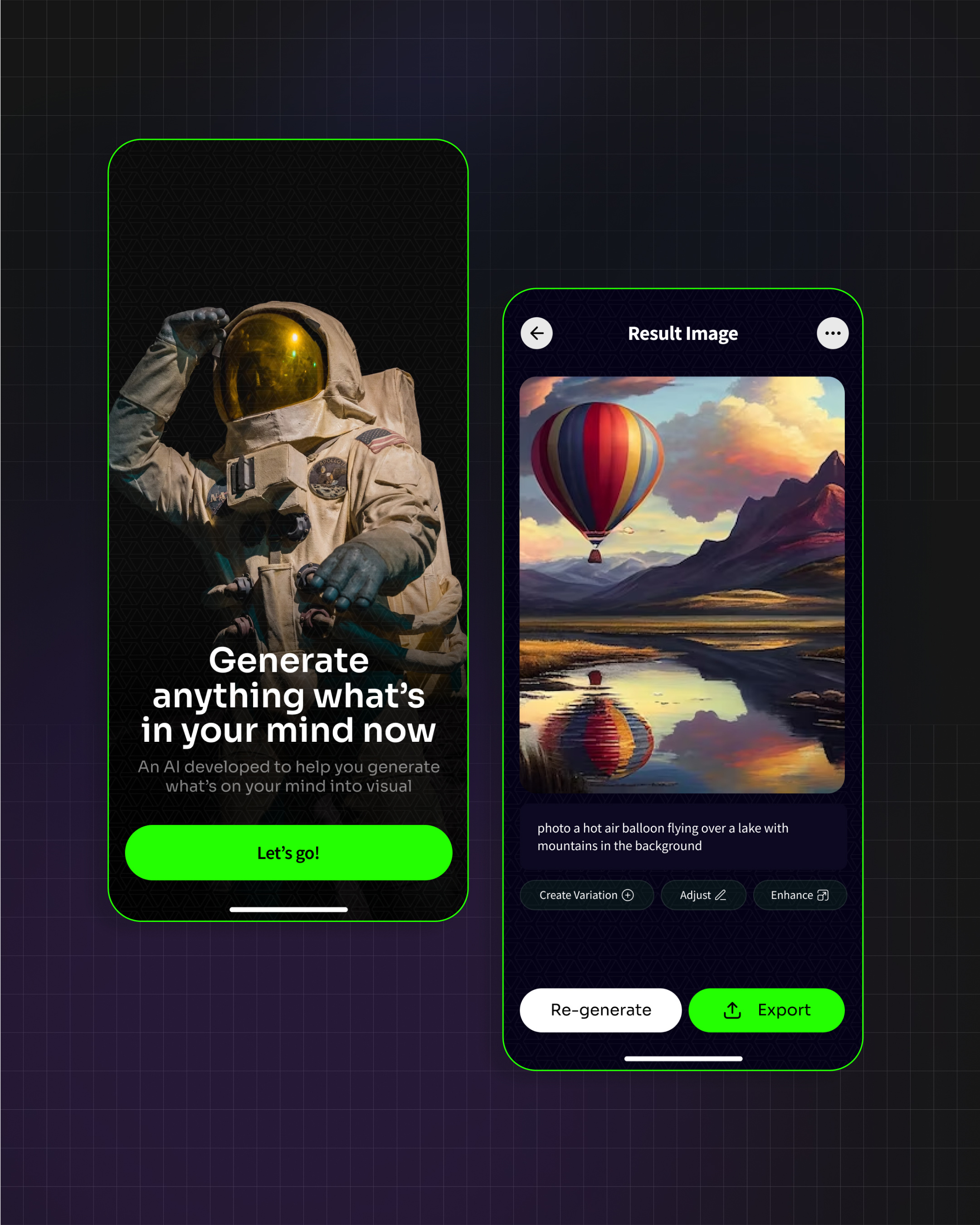 AI Image Generator App UI Design Challenge by Bharat Dhimmar on Dribbble